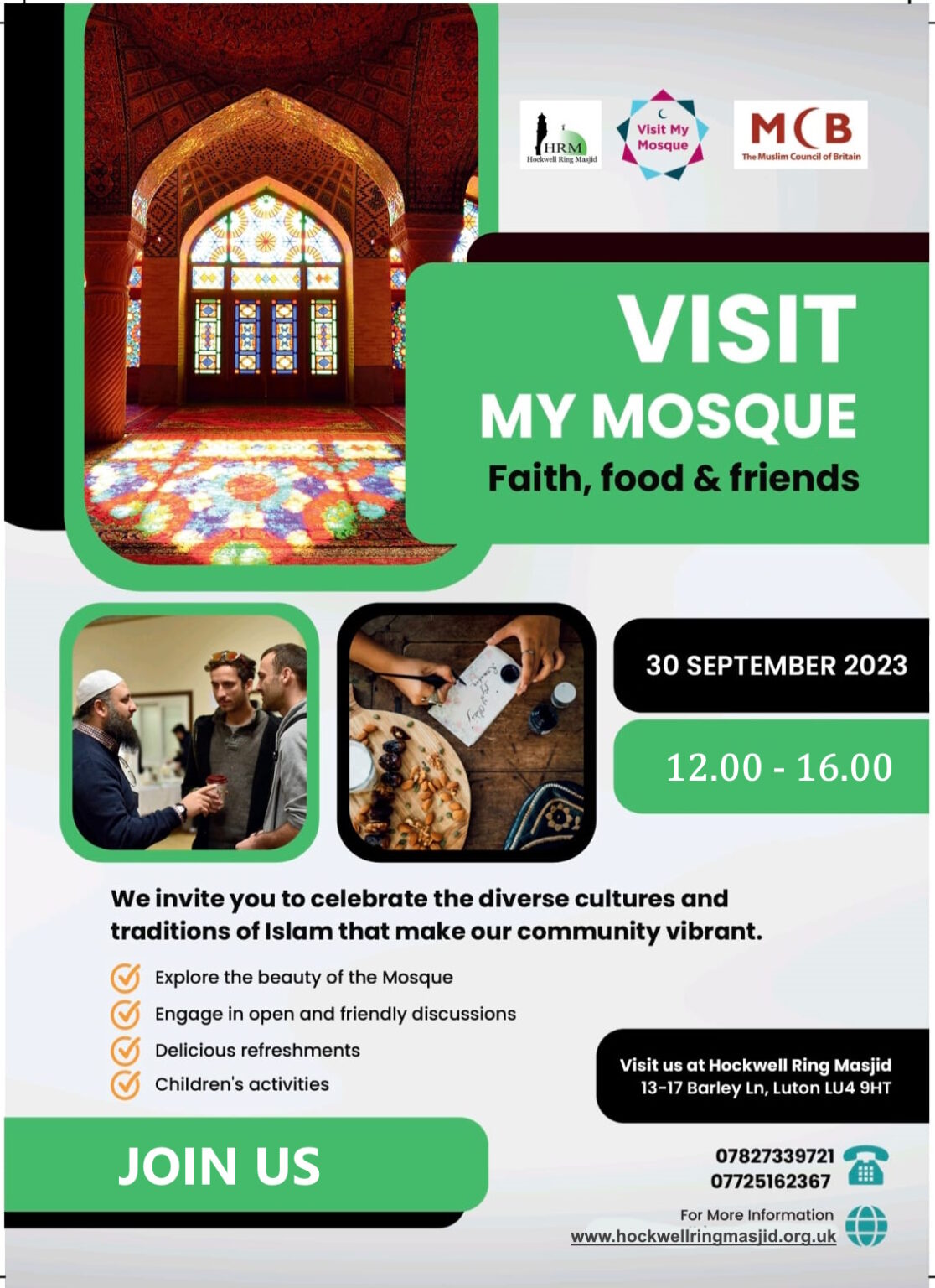 Visit My Mosque. Faith, Food and Friends – Hockwell Ring Masjid